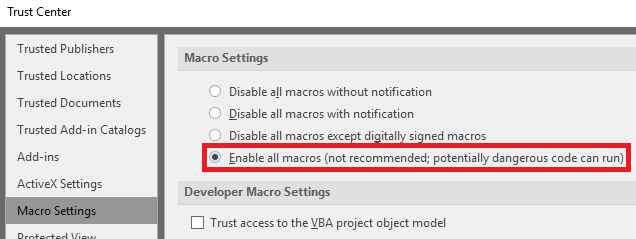 Word 2016 Enable Macros In Mail Merge St Ambrose University
